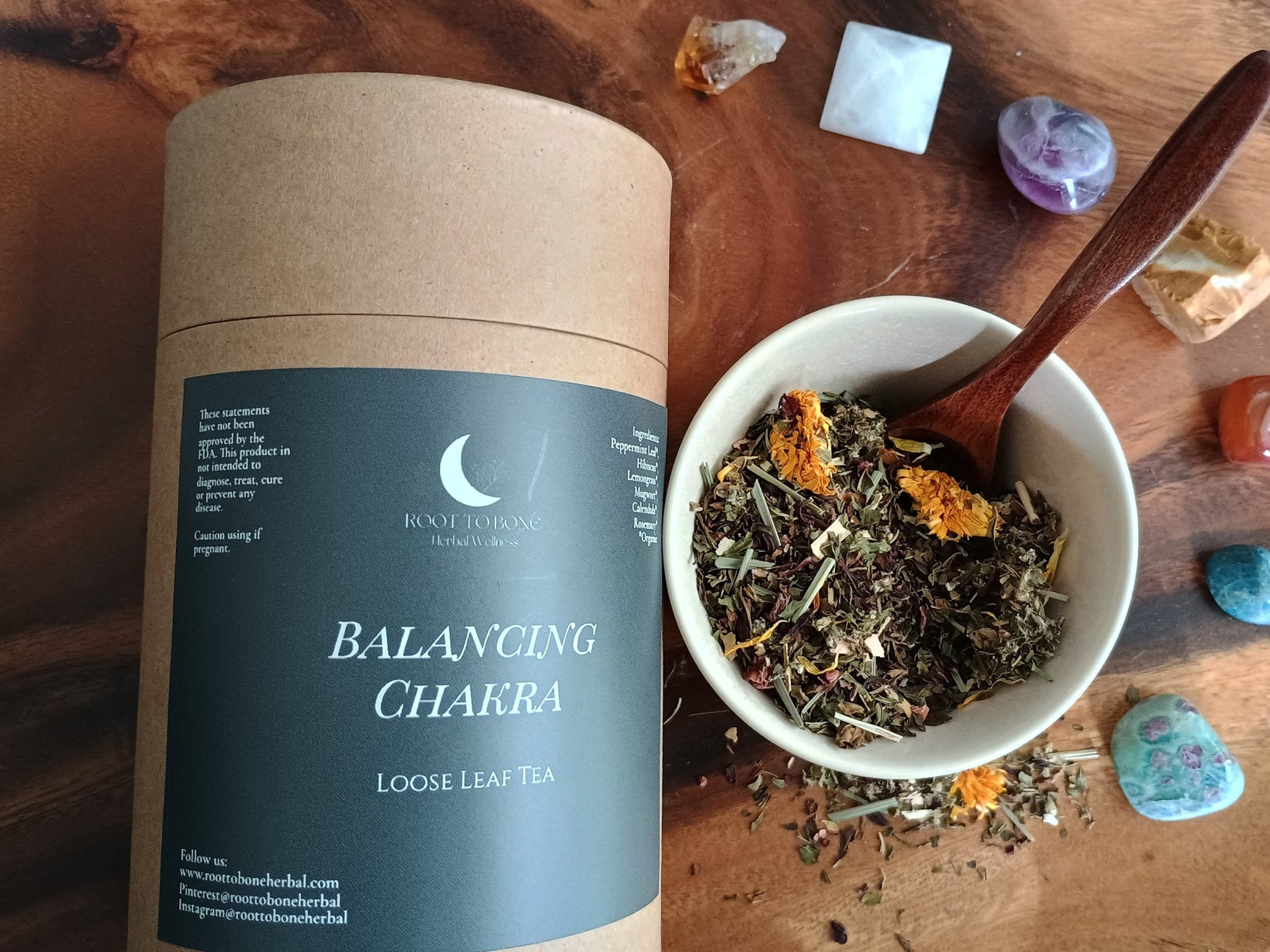 Balancing Chakra Tea Blend – Root to Bone Herbal Wellness™