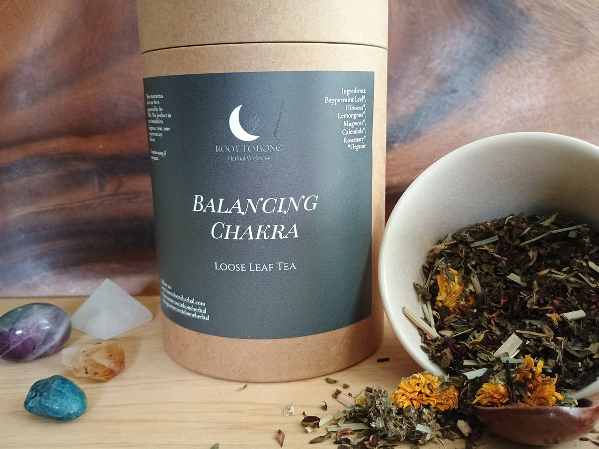 Balancing Chakra Tea Blend – Root to Bone Herbal Wellness™