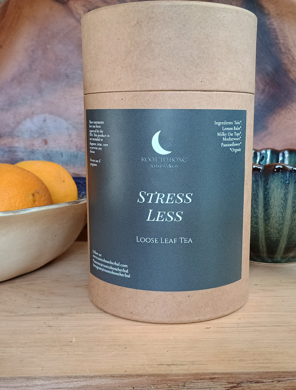 Stress Less Tea to quiet mental chatter – Root to Bone Herbal Wellness™